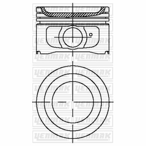Поршень в сборе (STD) P306-P406 EM-XSARA-XANTIA-ZX-PARTNER-BERLINGO 1.8 8V (XU7JP-XU7JB) Yenmak 3103887000