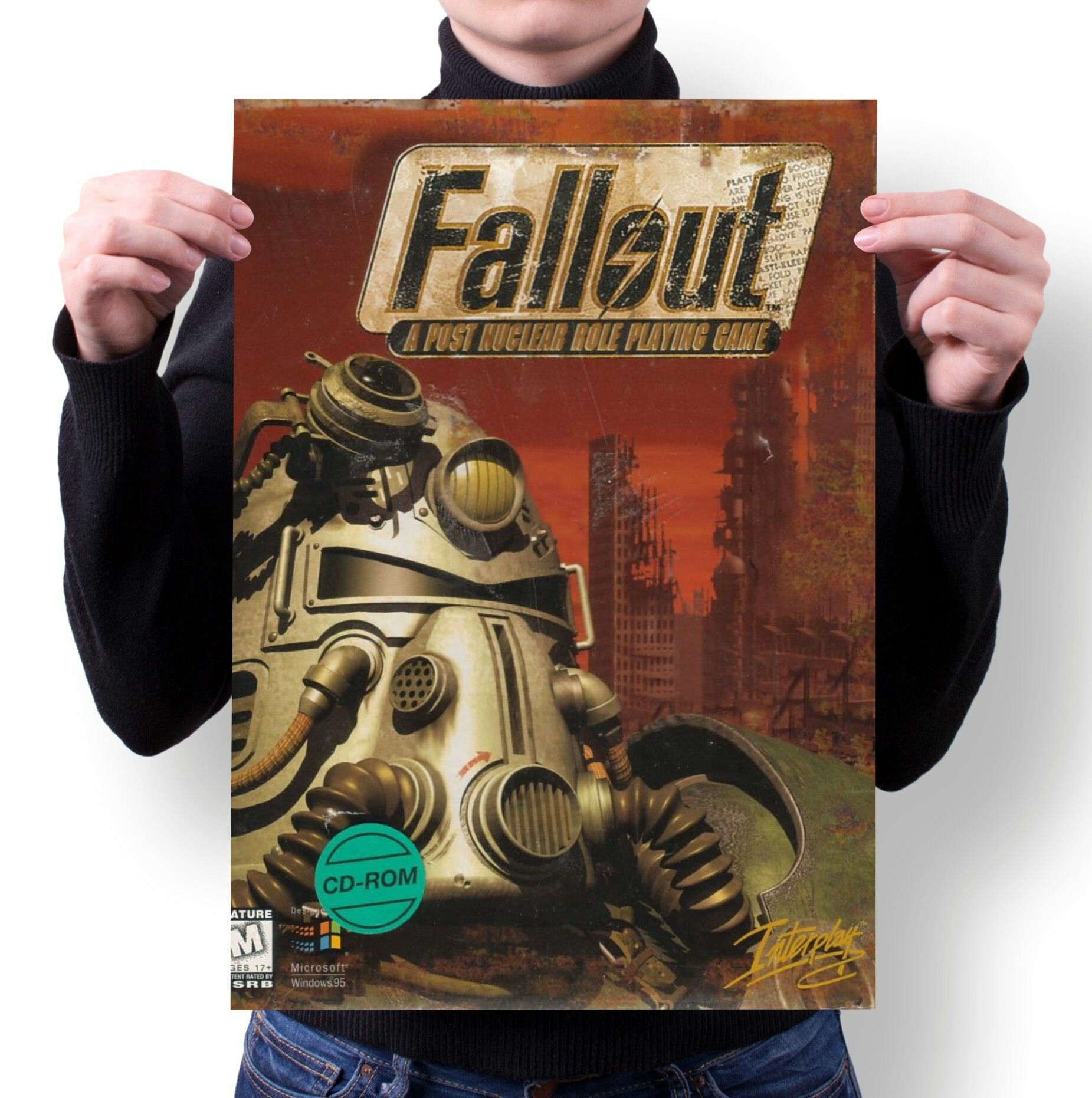 Плакат формата А3 с принтом "Fallout", Фоллаут