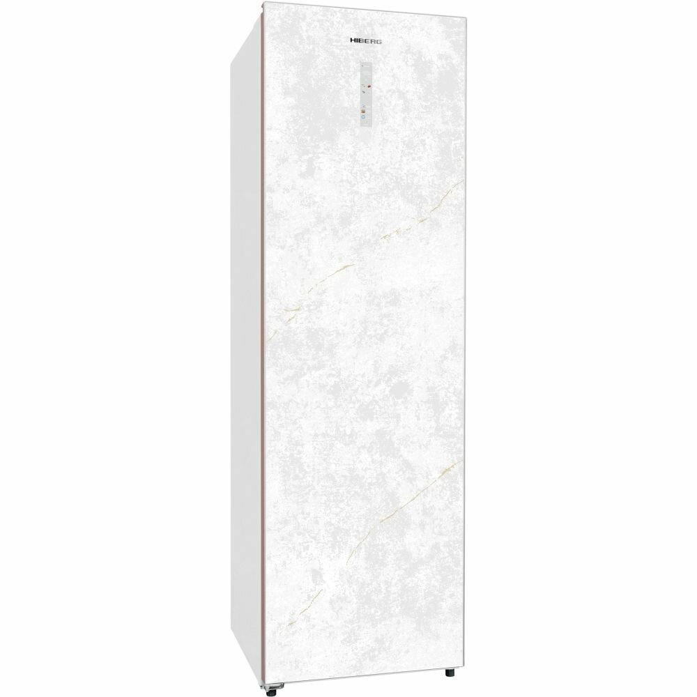 Морозильник HIBERG i-FR 44G WS, класс энергоэффективности A++, No Frost, общий объем 336 литров, технология Metal Cooling, режим Смарт и суперзаморозка, инвертор, цвет белый мрамор