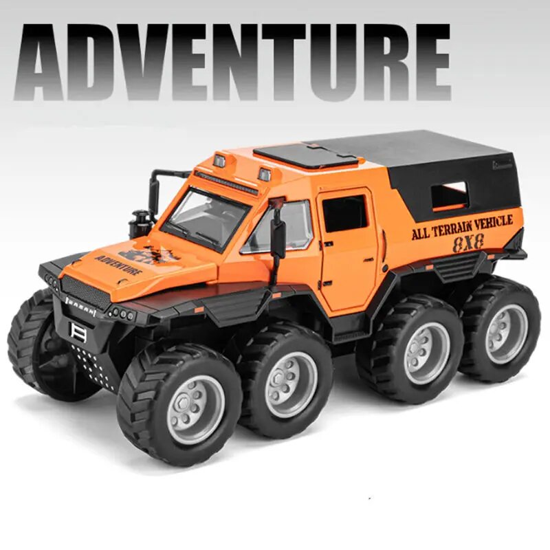 Радиоуправляемый вездеход Adventure 8x8, 1:32, Оранжевый