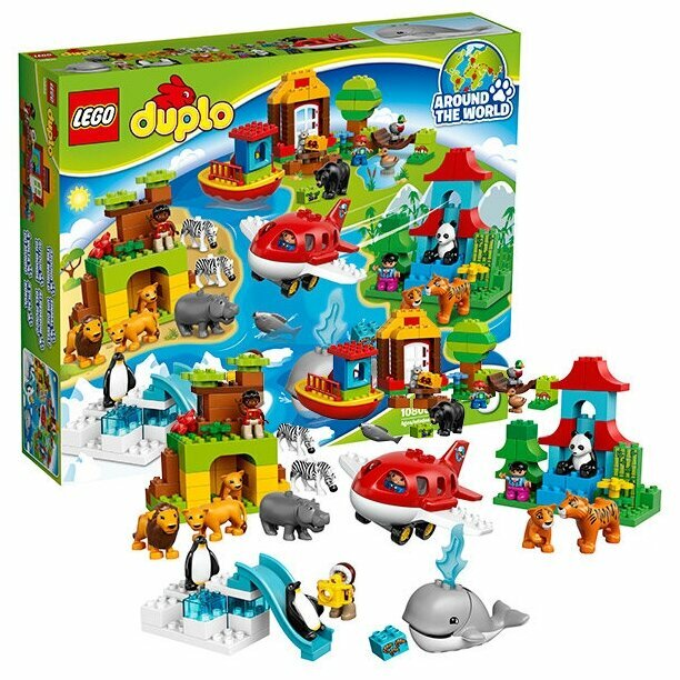 LEGO DUPLO 10805 Конструктор лего дупло Вокруг света: В мире животных