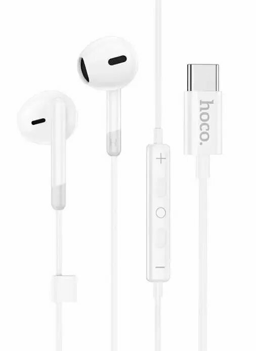 6942007600231 / Наушники Hoco M109, USB Type-C, вкладыши, белый