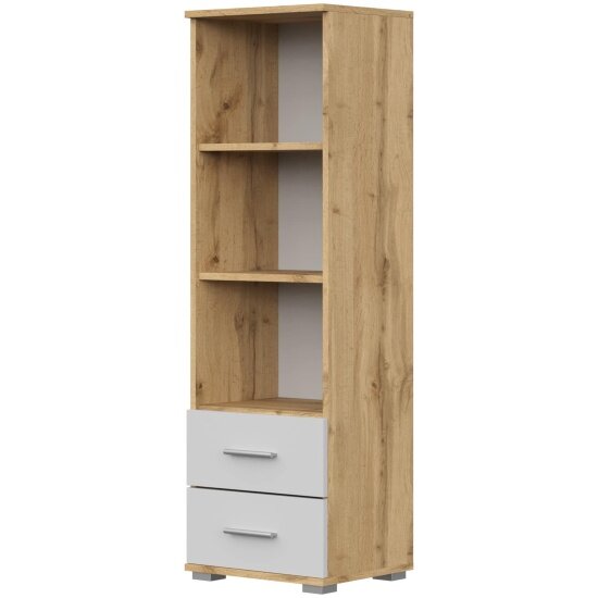 Стеллаж Нк-мебель FUN СТ-1.130 Дуб Вотан/Белый 71339807