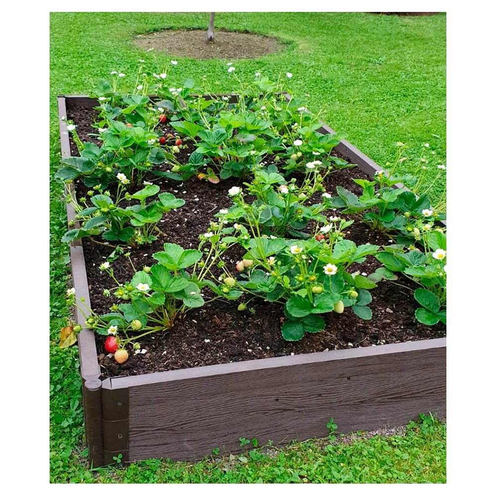 Ограждение, ДПК, для грядки из ДПК Eno 1x3 м, высота 27 см 4657783910581, создания уютной грядки для