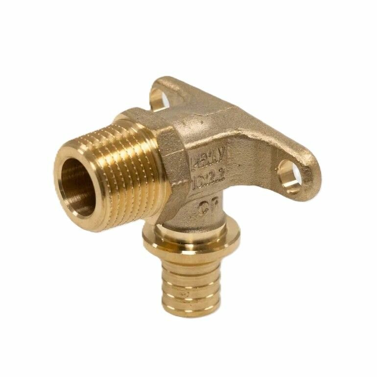 Угольник настенный с наружной резьбой рехау RAUTITAN 11097211001 для труб из сшитого полиэтилена аксиальный 16-R 1/2 MX