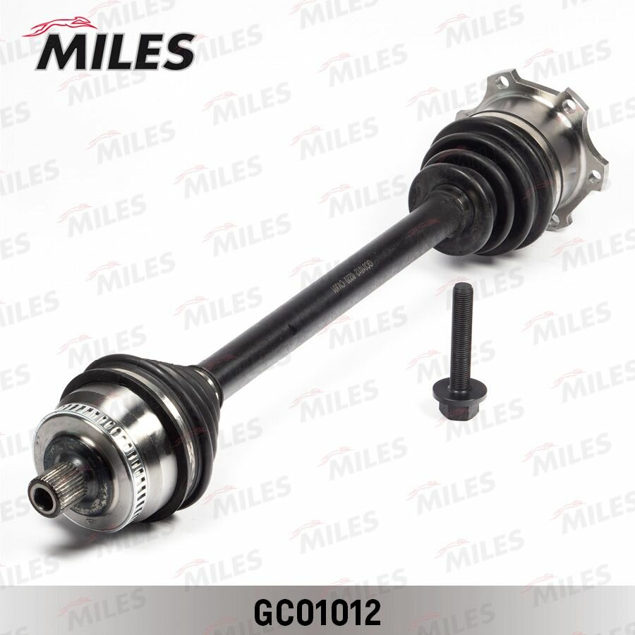 MILES Привод в сборе левый AUDI A4/VW PASSAT 1.8T-2.3 95-05 (ABS) (GKN 301220) GC01012