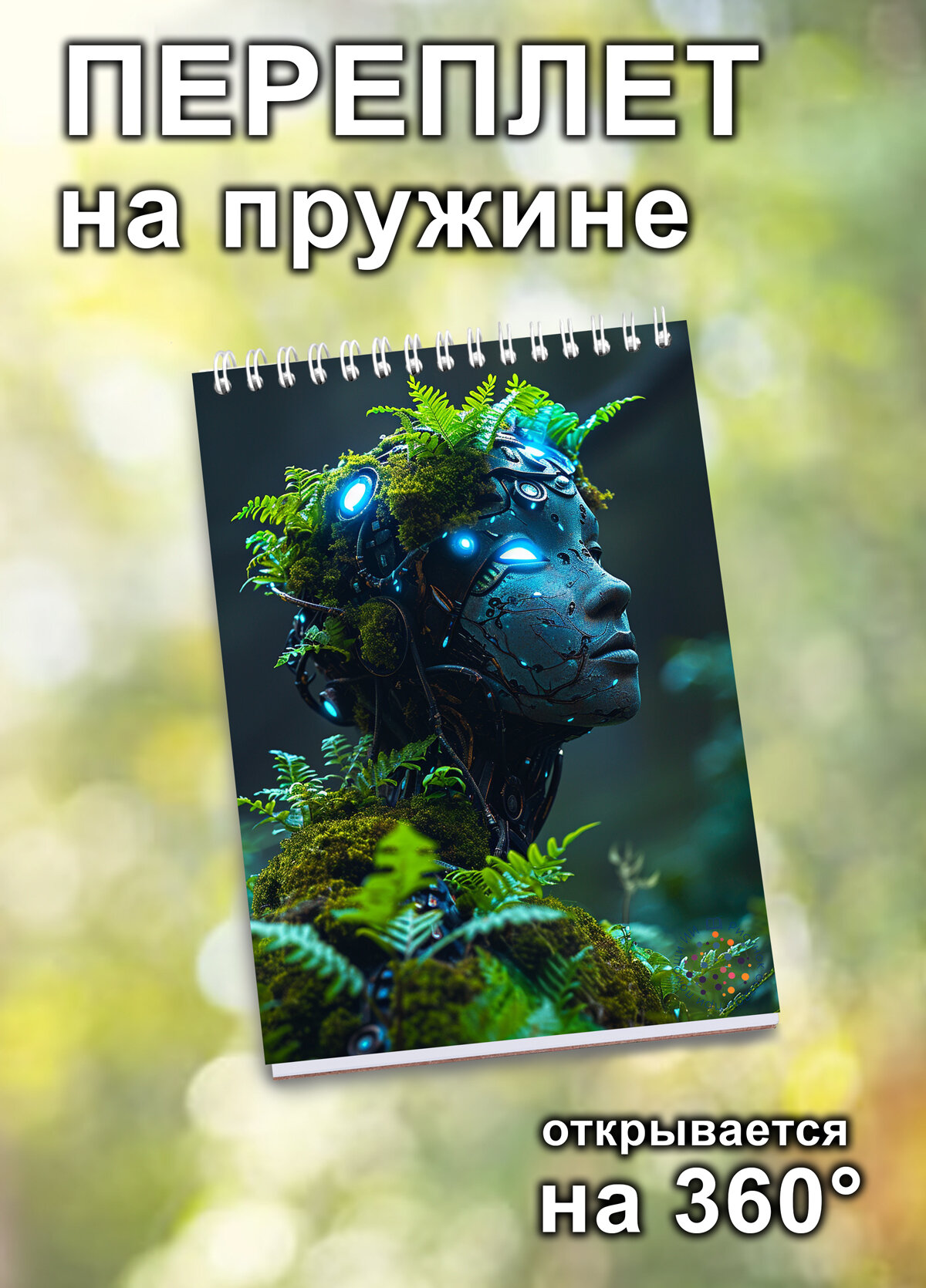 Скетчбук "Кибер природа", А5 (размер 15 x 21 см) — фото 1