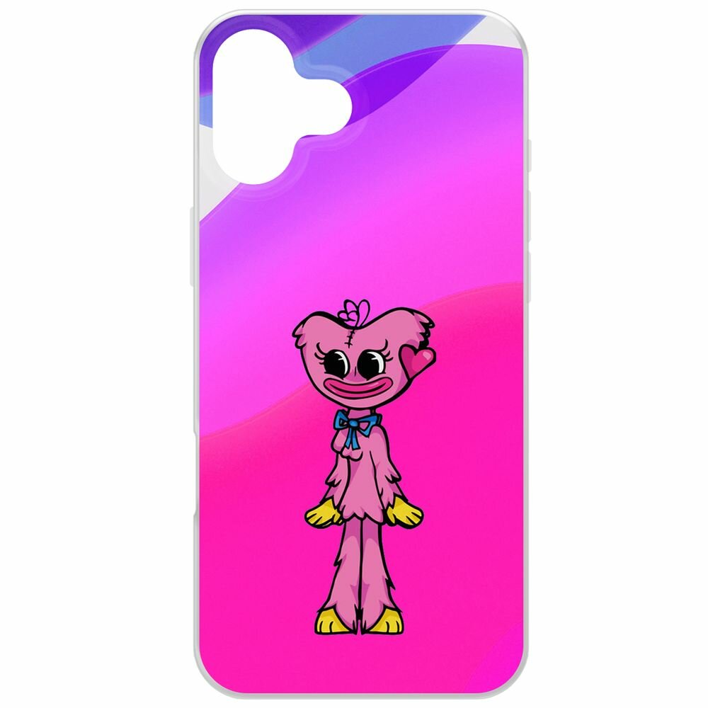 Чехол-накладка Krutoff Clear Case Хаги Ваги - Киси Миси для iPhone 16 Plus