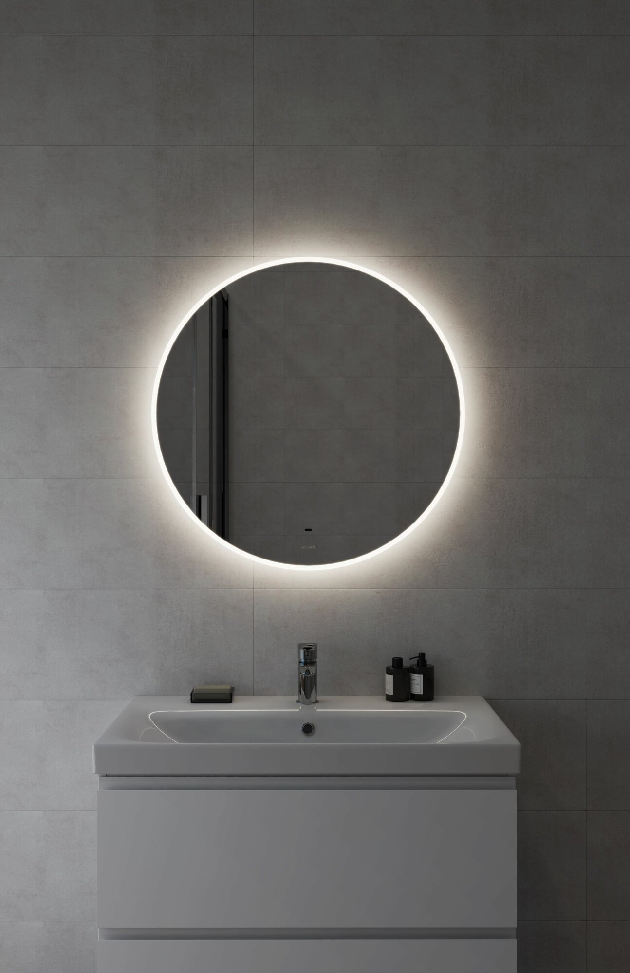 Зеркало Cersanit Eclipse Fusion 64810 72x72 с подсветкой