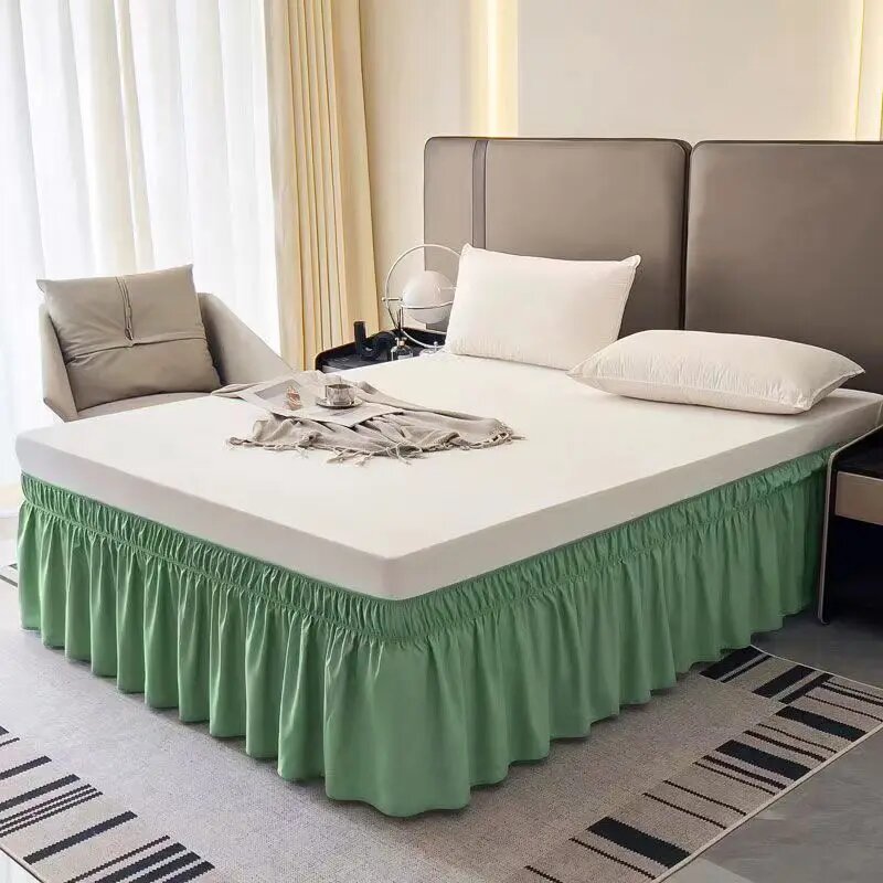 Подзор для кровати Pretty Comfort из микрофибры 180x200x45cm, green