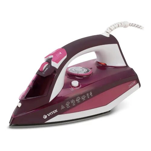 Утюг Vitek VT-1215, 2400Вт, розовый