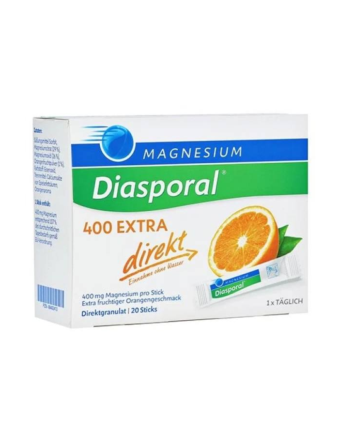 Магний Диаспорал Директ 400 мг, гранулы в саше по 2220 мг, 20 стиков