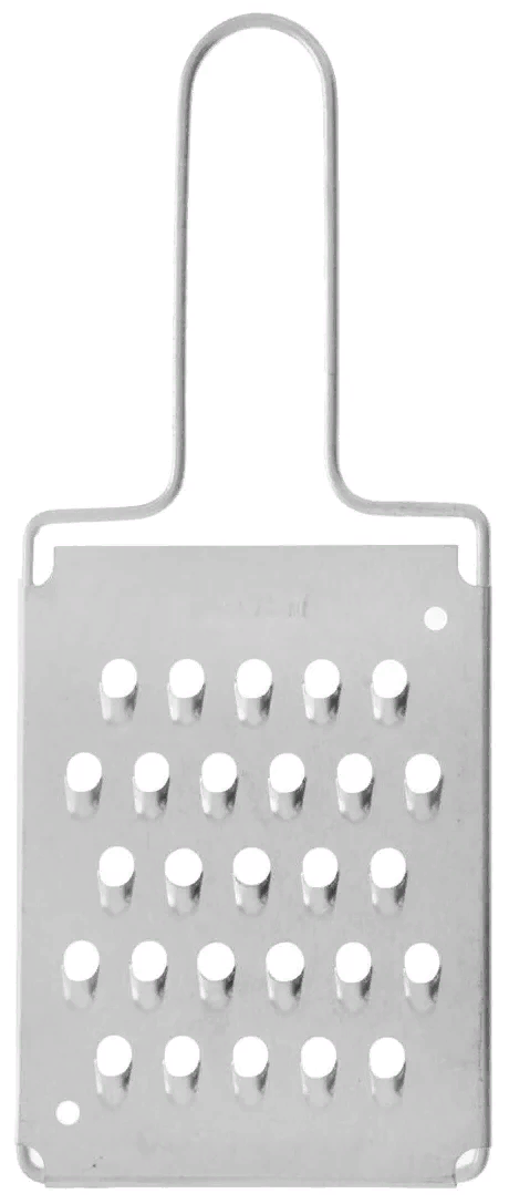 Терка плоская овощная Кварц нержавеющая сталь серебристый, 8.5×2.5×20см / аксессуары для кухни