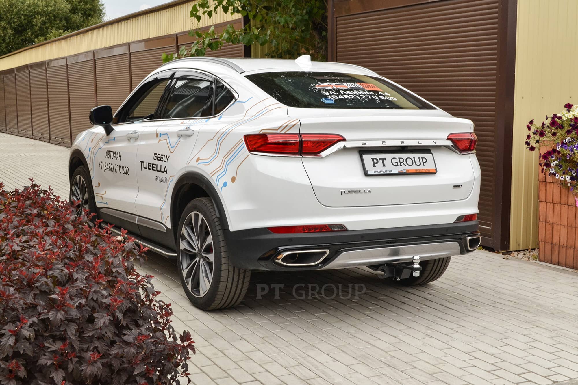 ТСУ (фаркоп) PT GROUP для а/м Geely Tugella (Джили Тугелла). Тип шара: E