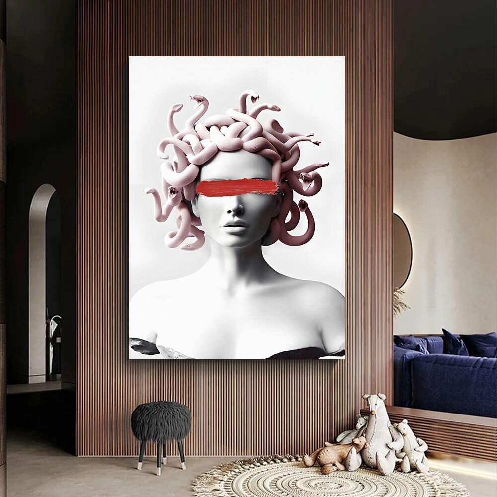 Картина ВсеКартины. тут "Давид граффити", на холсте, на подрамнике, 80x60 см