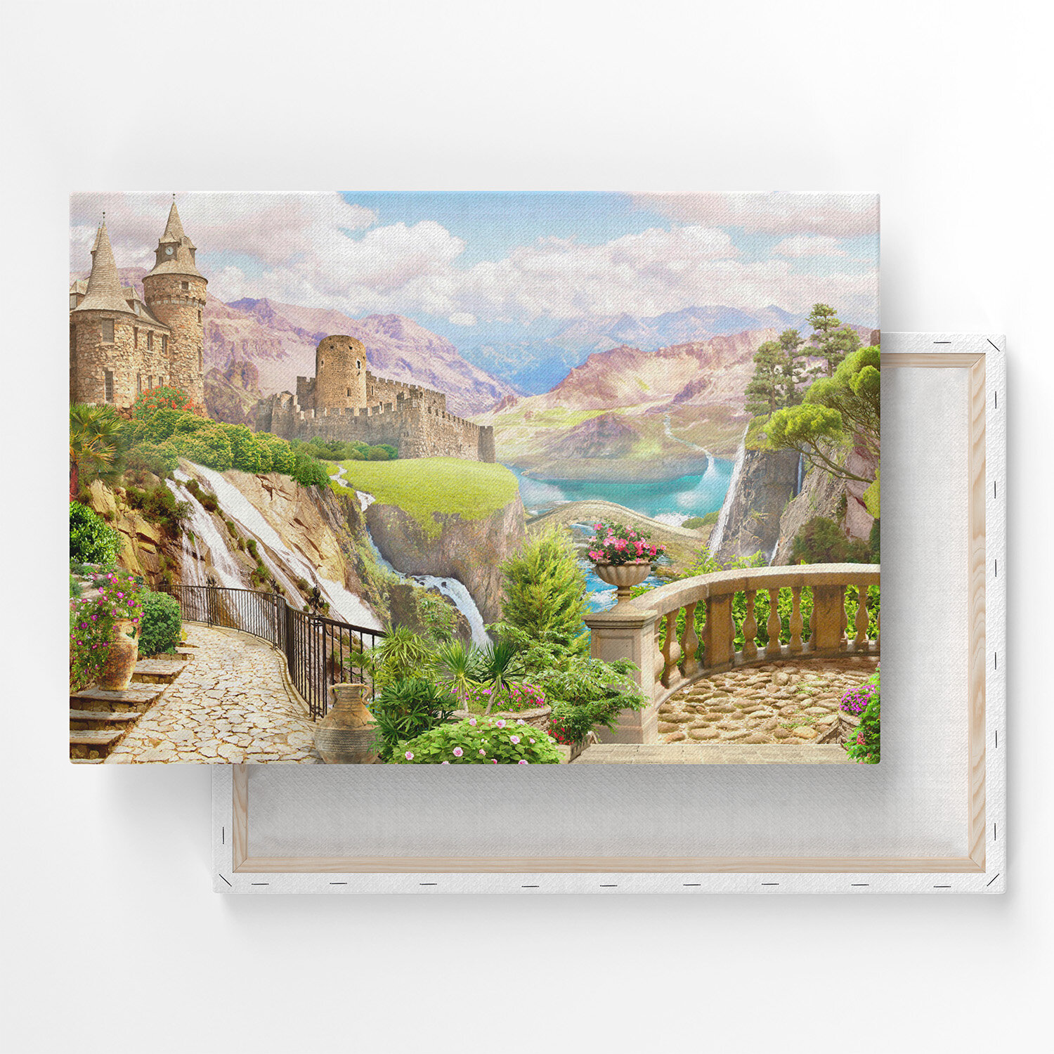 Картина на холсте, репродукция / Замок / Размер 30 x 40 см