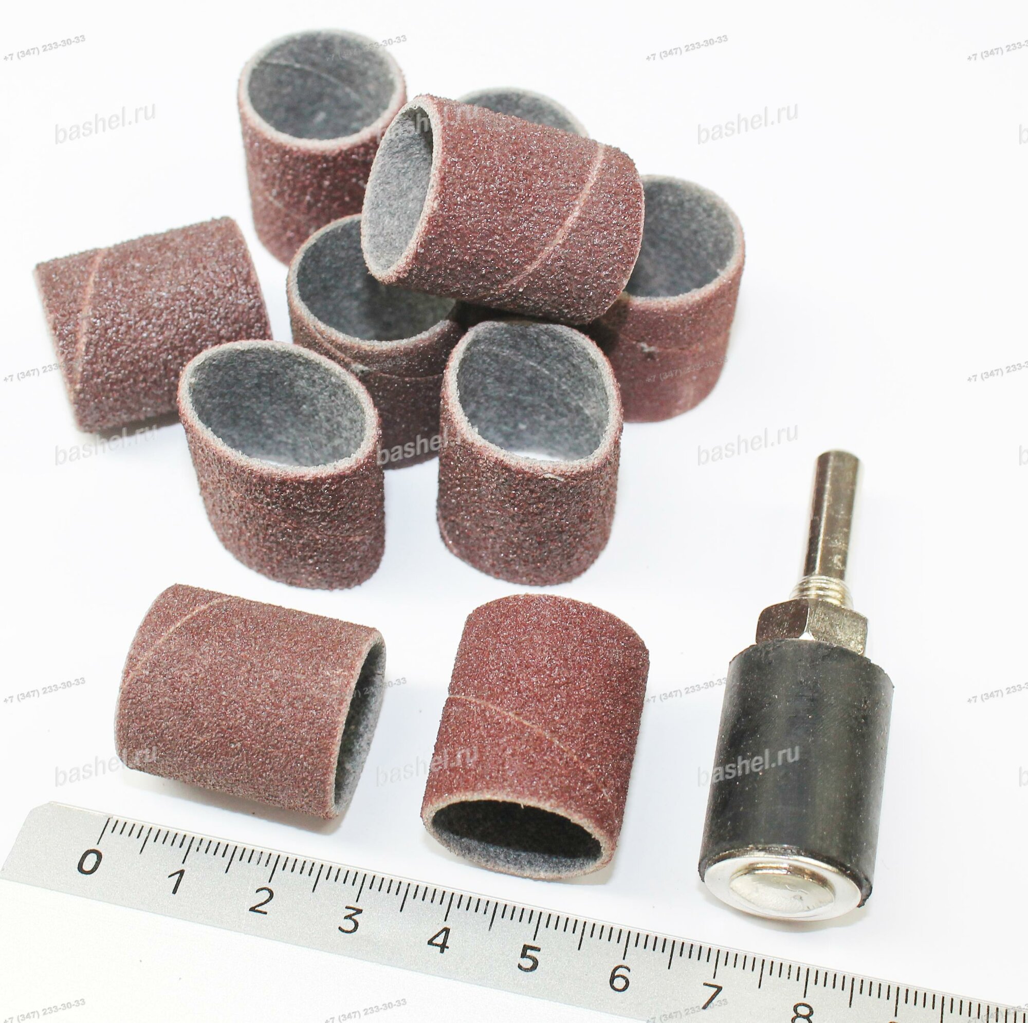 Набор наждачный FIT 36914 (бандаж и барабан) 10 шт.