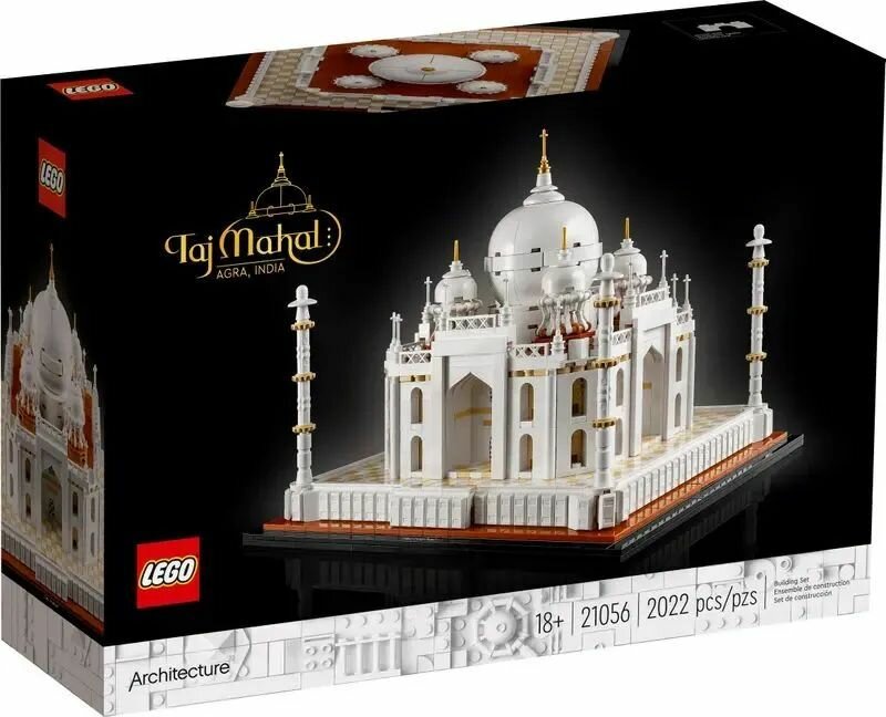 Конструктор LEGO Architecture Тадж-Махал 21056, 2022 деталей, для детей 18+, пластик