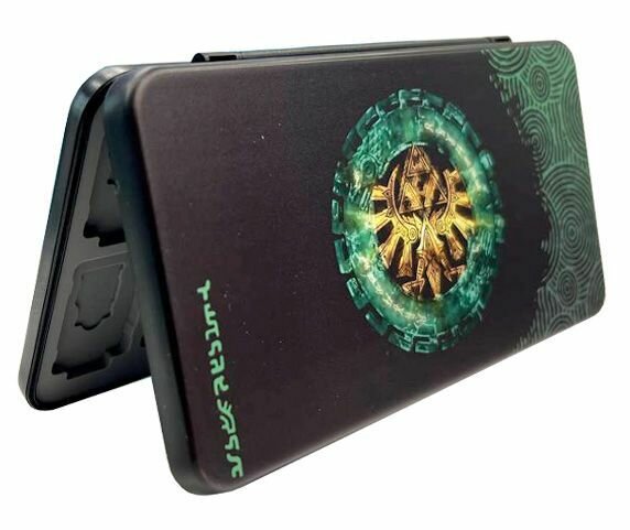 Кейс для хранения 24 игровых карт Nintendo Switch Storage Box (TLOZ: Tears of the Kingdom) (зеленый)