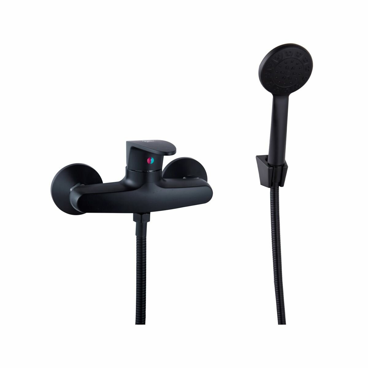 Смеситель для душа PLstart PL2005-7, нержавеющая сталь, черный