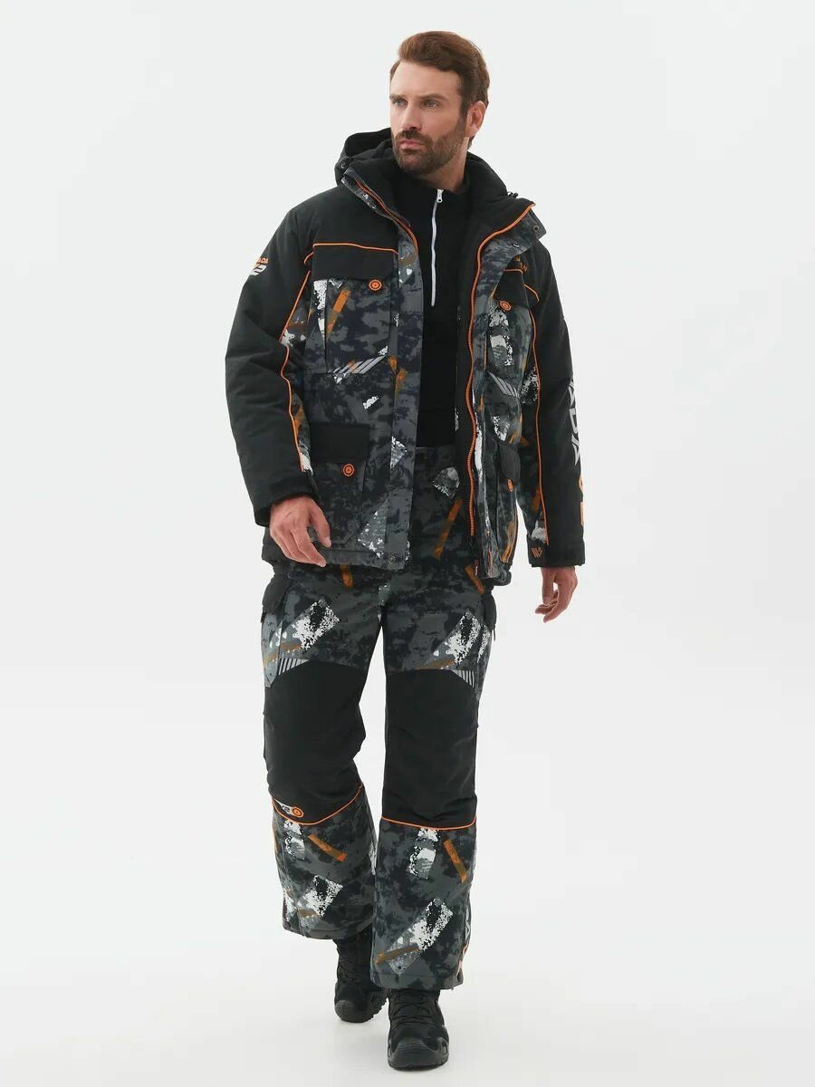 Костюм зимний Канада V-2, фирма Huntsman, ткань Исландия цвет КМФ192, размер 52-54/182-188