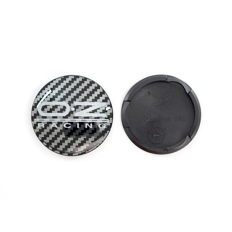 4 шт. 55 мм M582 колпаки на колеса автомобиля с эмблемой O.Z OZ Racing Sport логотип обод колпаки крышка значок стайлинговые аксессуары для VW Golf Polo Carbon Black