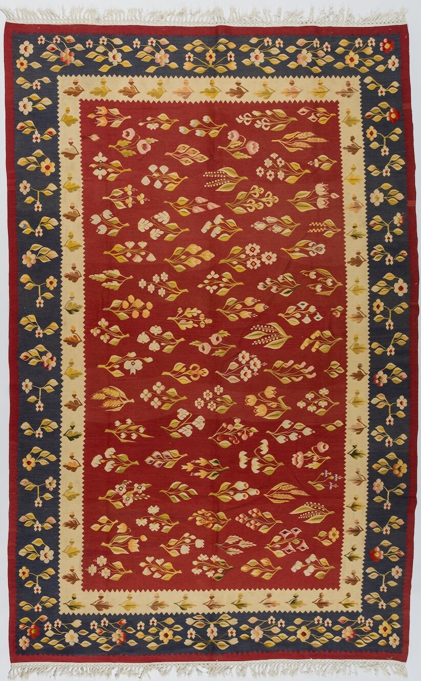 Килим PERSEPOL "Флористический винтажный", 2.96x1.86 м, ручная работа, Иран, винтажный