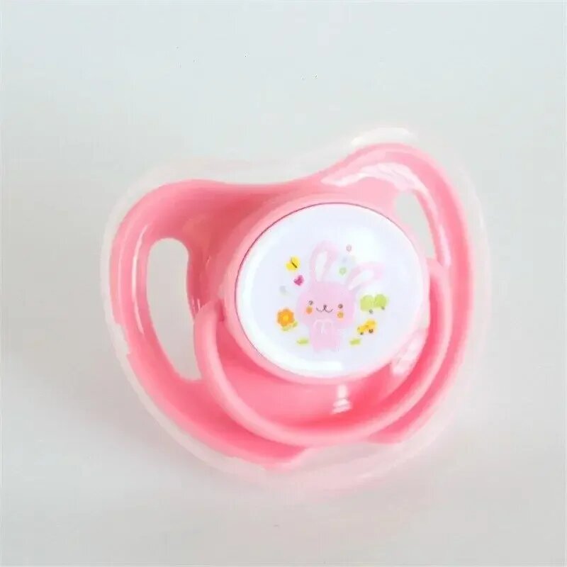 Мультяшные пустышки ETYAKIDS из силикона Розовый, pink Round Nipple