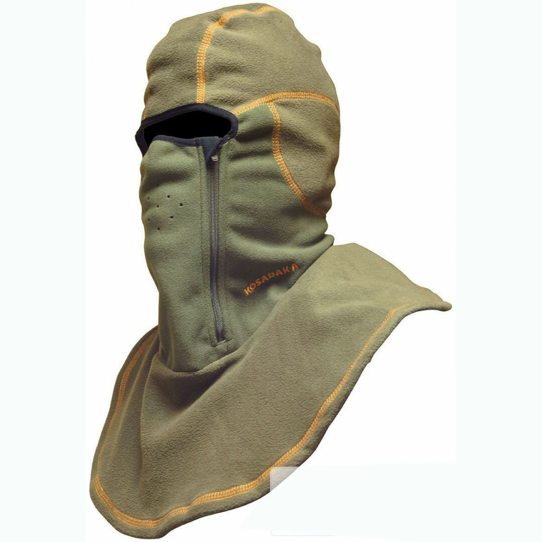 Маска-балаклава Kosadaka модель "Alaska" виндблок мембрана на молнии цв. хаки