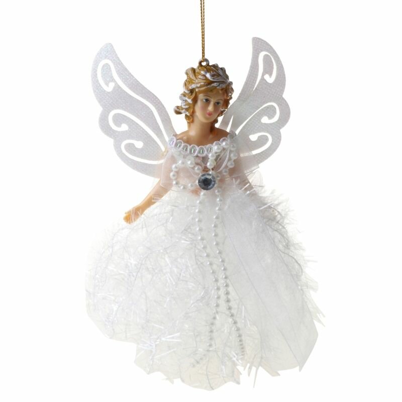 Рождественский новый плюшевый стоящий Ангел-Белый