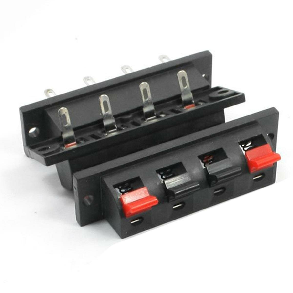 Однорядные 4-контактные 4-позиционные клеммные колодки для динамиков, 5 шт.