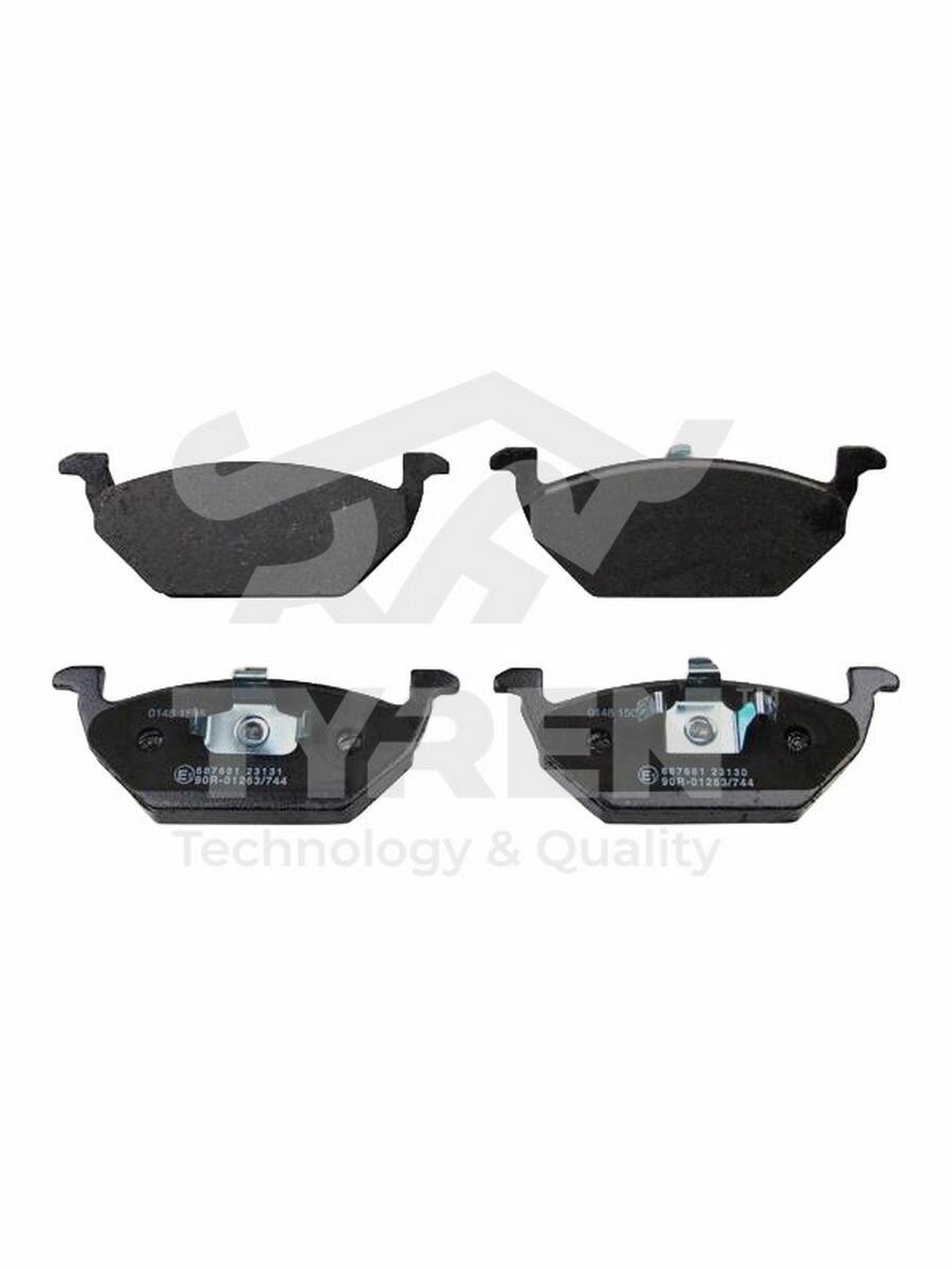 Тормозные колодки дисковые передние TYREN TYR1219461 для AUDI A1, SKODA FABIA, Volkswagen POLO