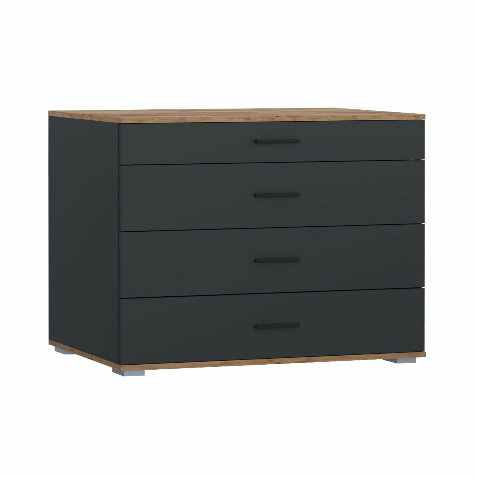 Комод Афина, 922х426х760, Дуб крафт золотой/Антрацит