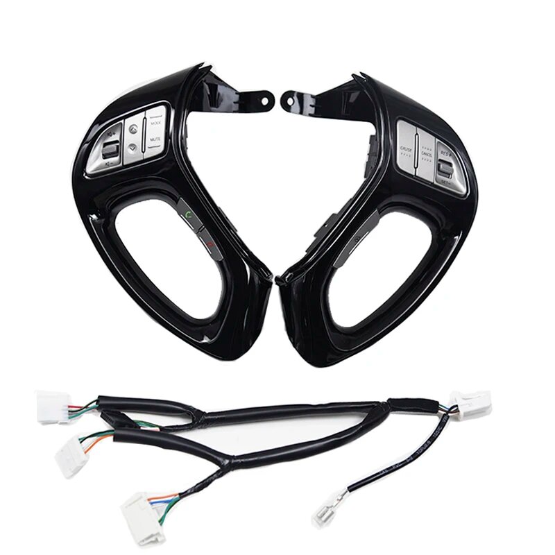 Черные панельные кнопки круиз-контроля, кнопки рулевого колеса автомобиля для Hyundai ix35 Tucson