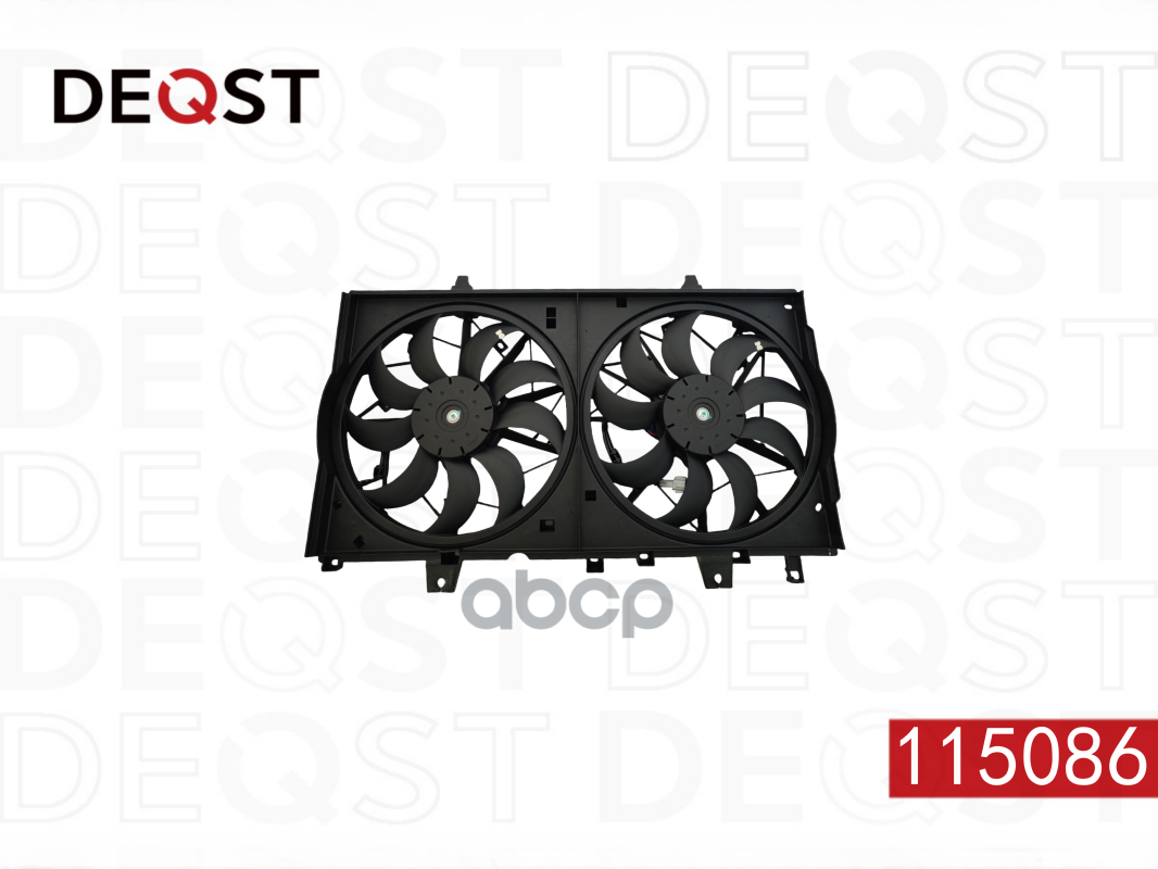 Вентиляторы охлаждения Вентилятор радиатора двигателя NISSAN X-TRAIL (T32) 09,13- DEQST арт. 115086