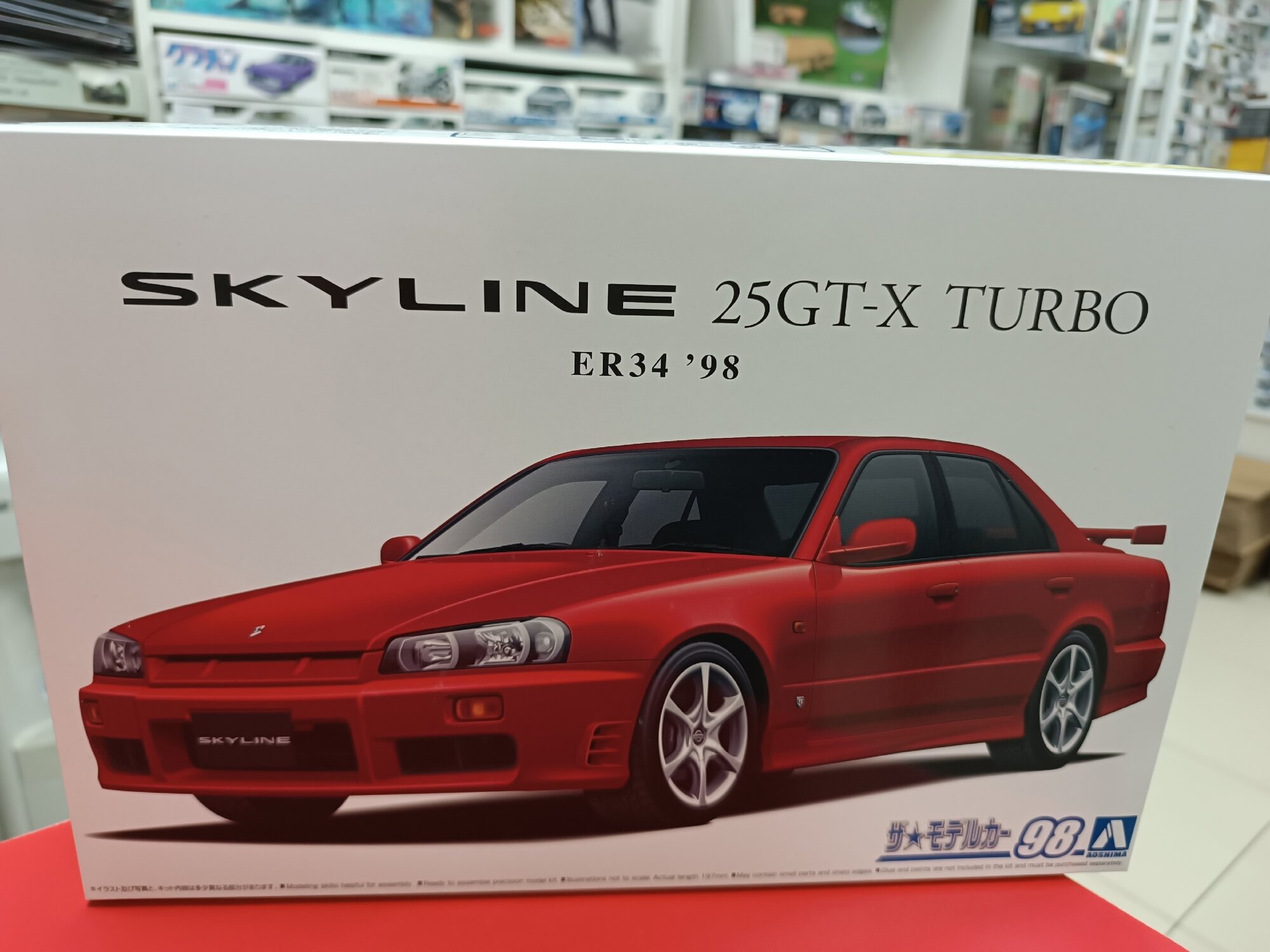 Сборная модель Aoshima 1:24 05750 Nissan Skyline 25GT-X Turbo ER34 '98