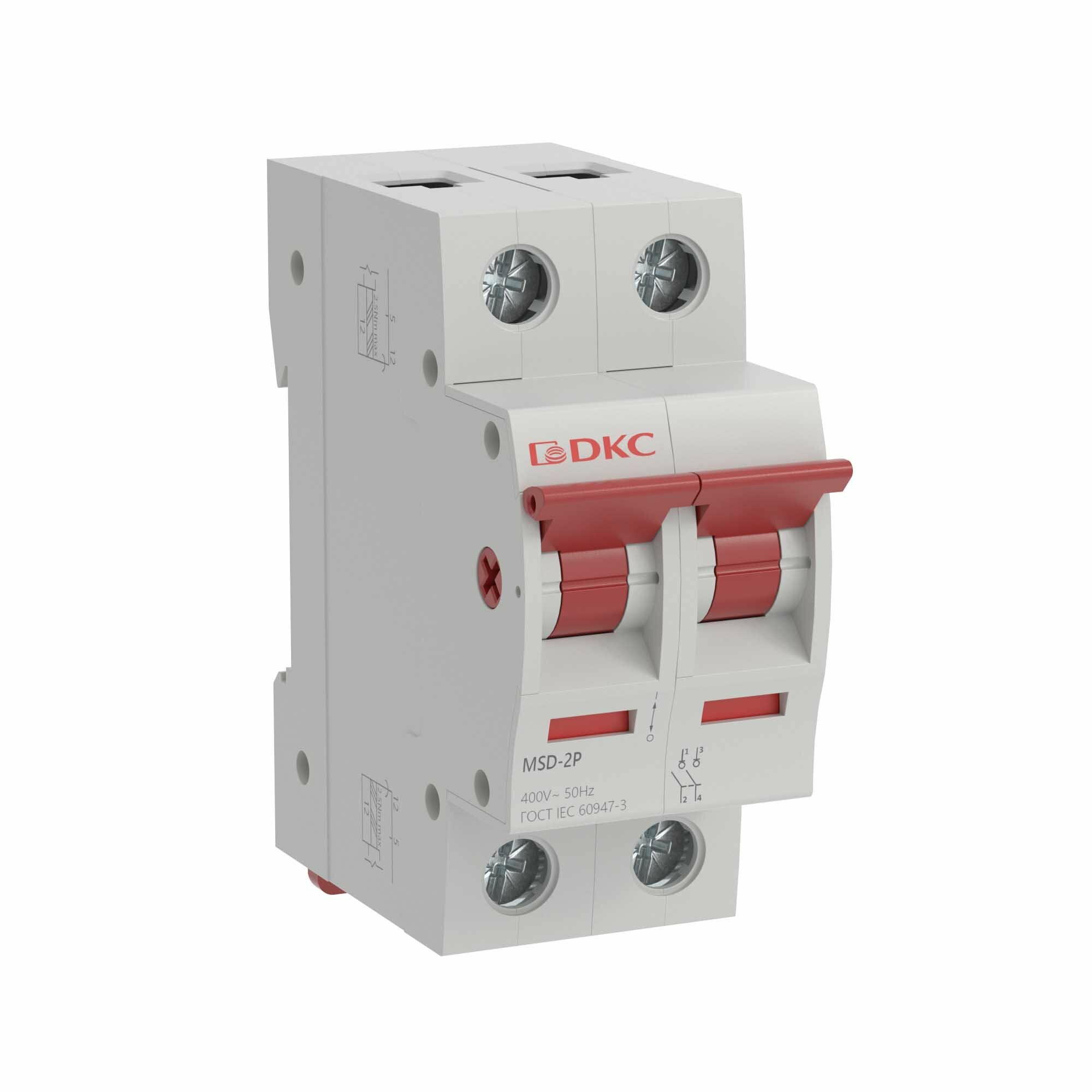 DKC YON max Выключатель нагрузки модульный MSD 2P 40A, MSD-2P40