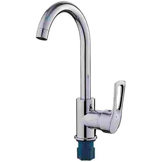 Смеситель для кухни D-lin с высоким поворотным изливом D155422-6, хром