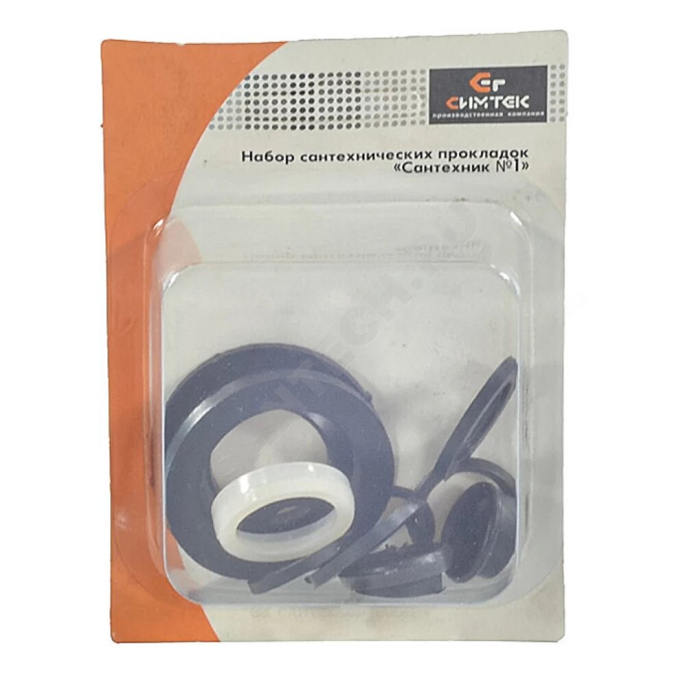 Набор прокладок для смесителей в блистере Сантехник №1 Симтек 10-0004