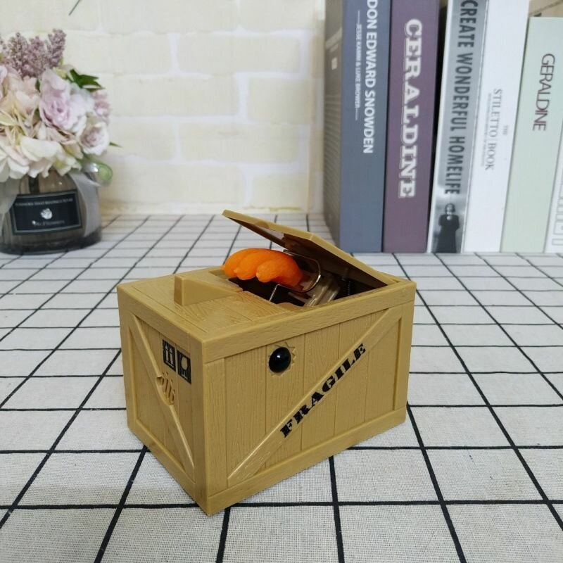 Крадущая деньги кошка-призрак, ручная копилка, электрическая жадная копилка для размена монет