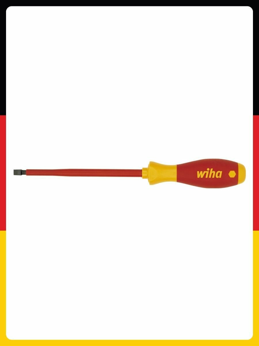 Электрическая шлицевая отвертка Wiha SoftFinish (43386)