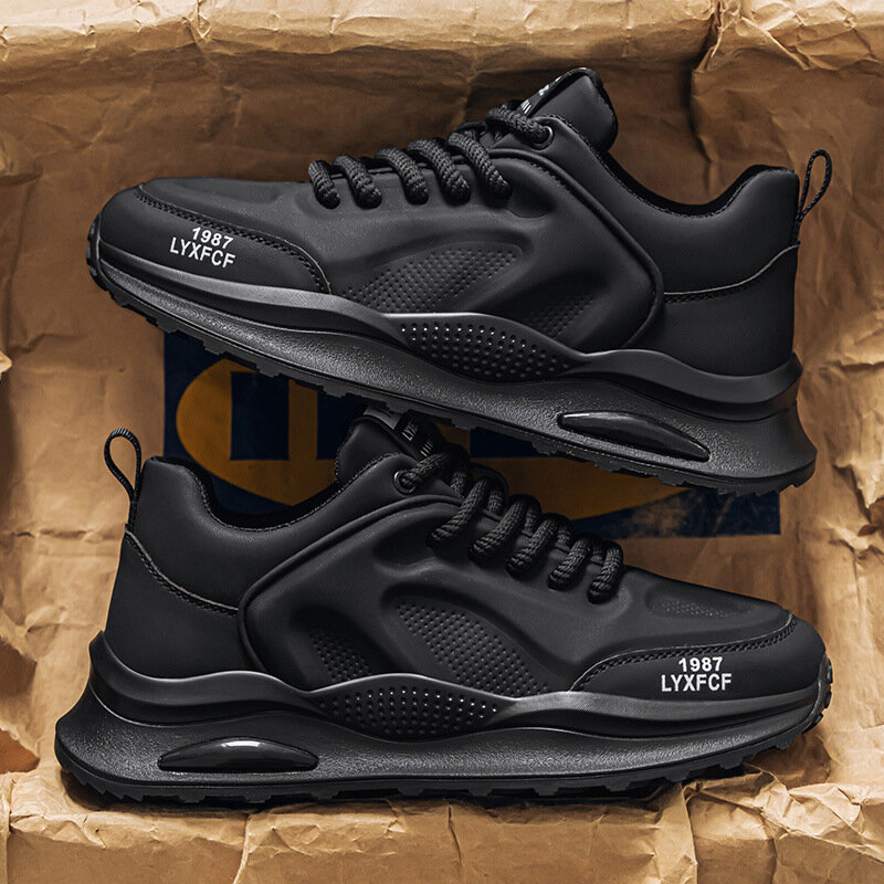 MOOCIE Новые низкие дышащие туфли на мягкой подошве для мужчин, подходящие по цвету, универсальные модные мужские спортивные туфли на каждый день