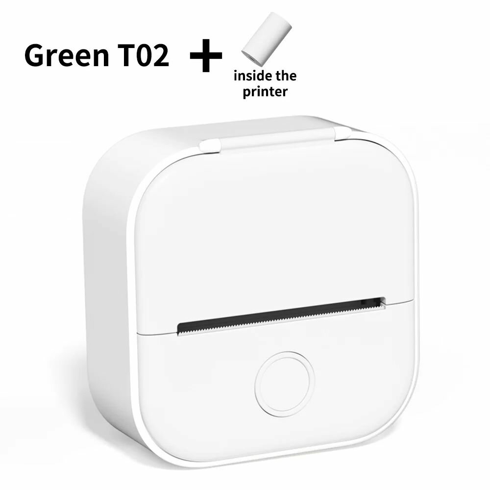 Портативный мини принтер Phomemo T02Принтер для печати этикеток Принтер Bluetooth, беспроводное соединение