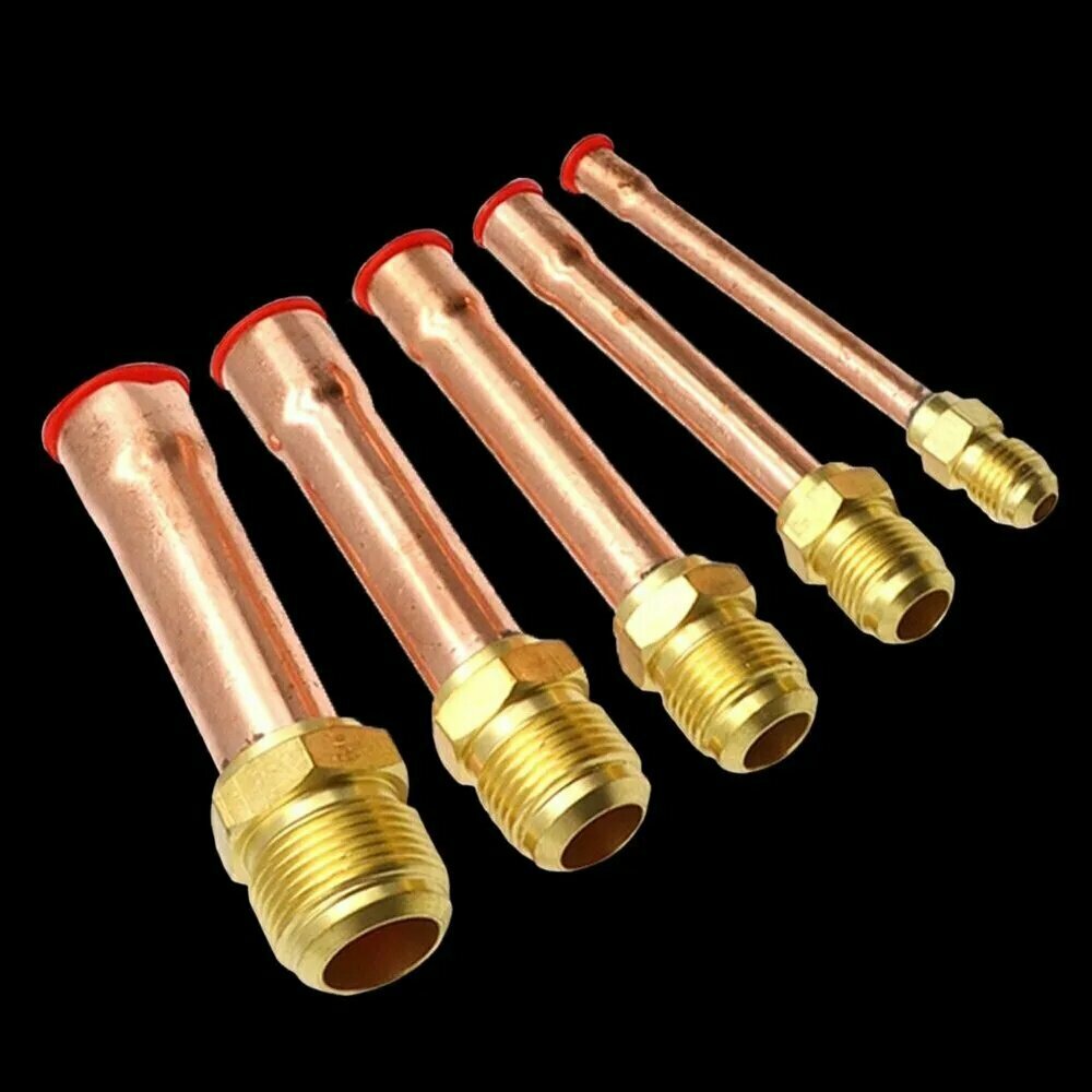 Приспособитель Соединителя Штуцера Латунной Трубы Медной Трубки 45 Градусов Латунный Для кондиционера воздуха