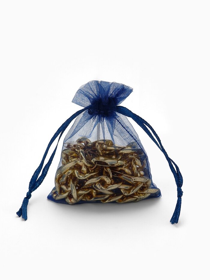 Набор мешочков подарочных 100шт. 7*9 см ( + - 1 см), цвет тёмно-синий (1716479) 10949672