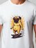 Футболка PRINTSHOT, 1 шт., размер L, белый