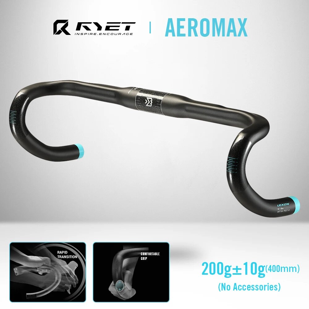 RYET AEROMAX10 Карбоновый руль 380 мм, цвет 380MM