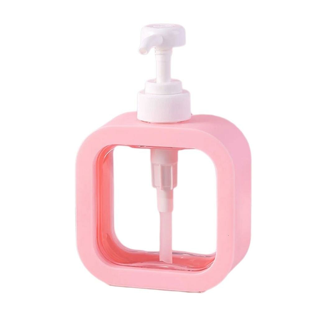 Пластиковый дозатор для путешествий, Розовый - 500ml