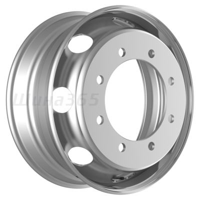 Штампованный колесный диск Kronprinz/Accuride 8/275/221/134 6,75x19,5/8x275 ET134 D221 M22 Silver (RZB36562OE) (12 мм) Компас 12 2 500 кг внутр.