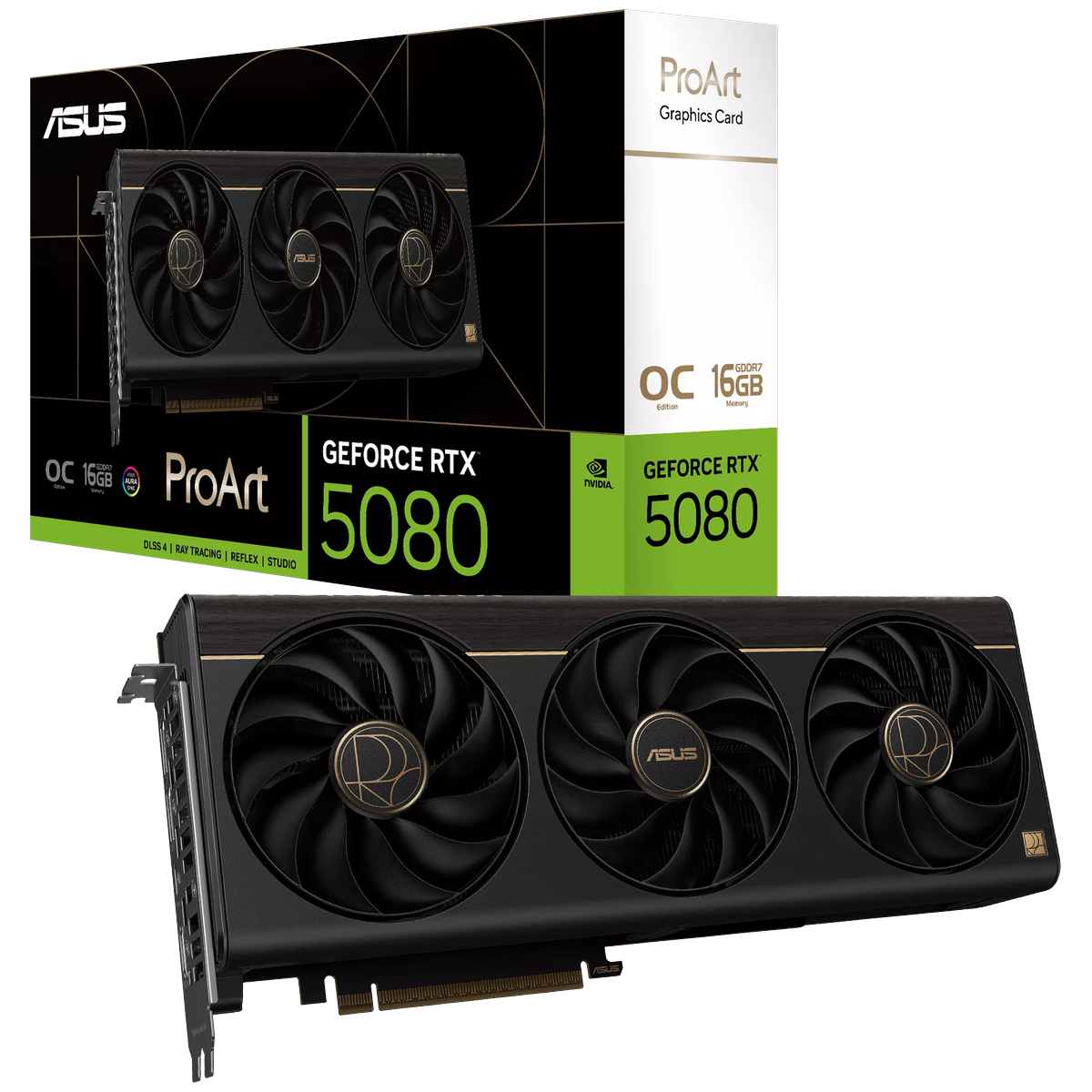 Видеокарта ASUS GeForce RTX 5080 16 ГБ (PROART-RTX5080-O16G), RTL